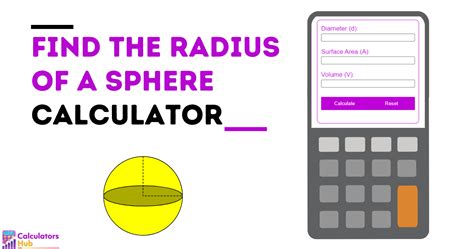 Find The Radius Of A Sphere Calculator Online