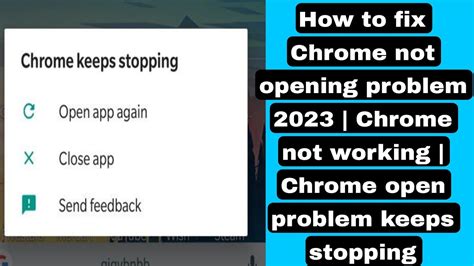 how to fix chrome not opening problem 2023 chrome not working