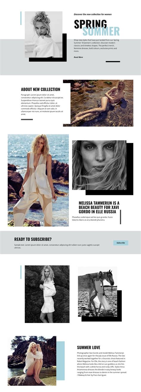 Beach Fashion Css Template By Nicepage