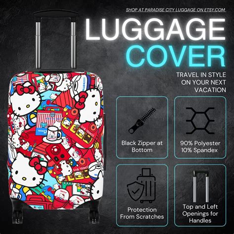 Hello Kitty Vacation Luggage Cover Suitcase And Baggage Cover For Protection Extremely