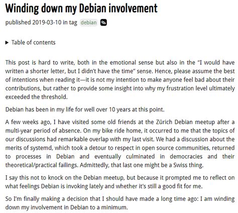 Debian 包维护者不满 Debian 开发流程,宣布退出 Linuxeden开源社区 Debian 包维护者不满 Debian 开发流程,宣布退出 Linuxeden开源社区