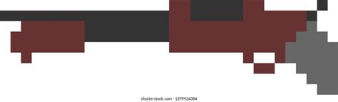 Shotgun Pixels Art Stock Vector Royalty Free Shutterstock