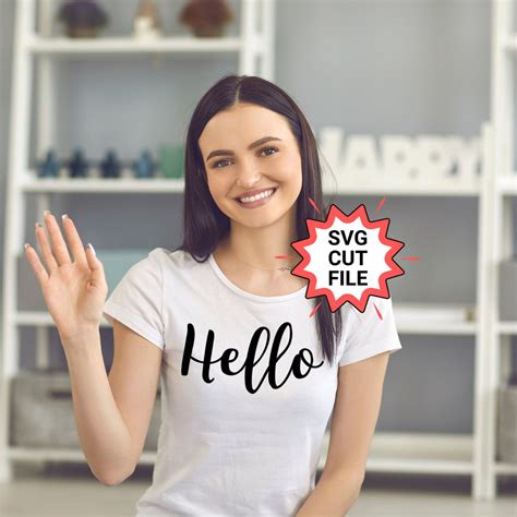 Hello Svg Script Svg Hello Cursive Svg Hand Lettered Svg Etsy