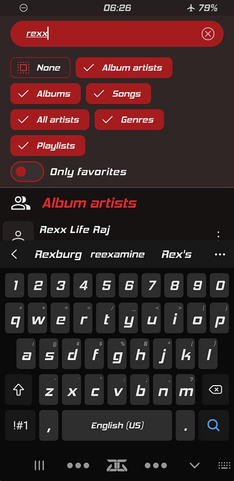 Shrink Search Bar Filters Settings Feature Requests Symfonium