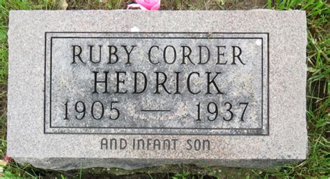 Ruby Corder Hedrick 1905 1937 Find A Grave Memorial