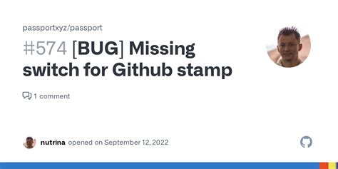 Bug Missing Switch For Github Stamp · Issue 574 · Passportxyz