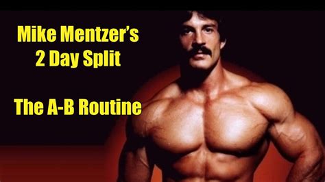 Mike Mentzers 2 Day Split The A B Routine Mikementzer Bodybuilding