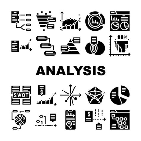 Premium Vector Data Analysis Diagram Collection Icons Set Vector