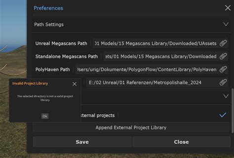 can t append external project libraries polygonflow dash