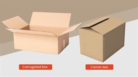 what is the difference between a carton box and a corrugated box