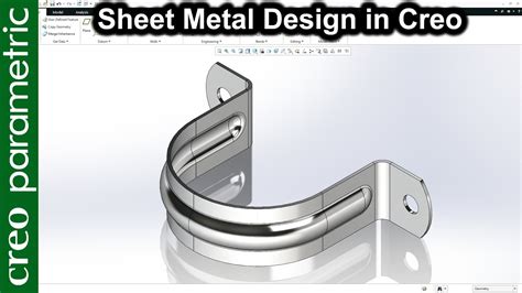Sheet Metal Pipe Clamp Sheet Metal Tutorial In Creo Parametric Youtube