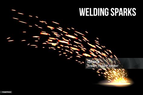 투명 한 배경에 고립 된 용접 금속 화재 불꽃의 창조적 인 벡터 일러스트 철 절단 템플릿 동안 아트 디자인 추상적인 개념 그래픽 용접 요소 용접에 대한 스톡 벡터 아트 및