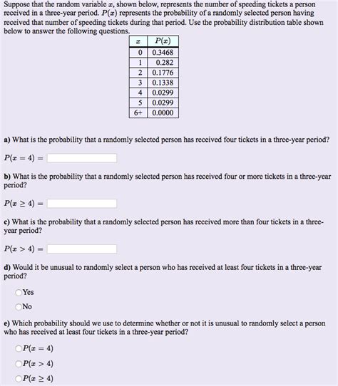 Solved Suppose That The Random Variable X Shown Below