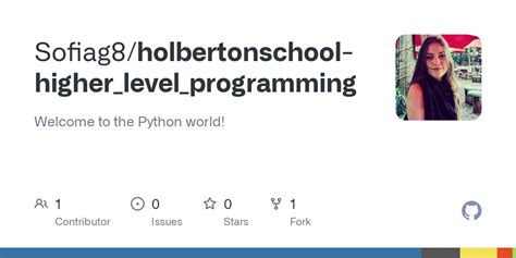 github sofiag8 holbertonschool higher level programming welcome to