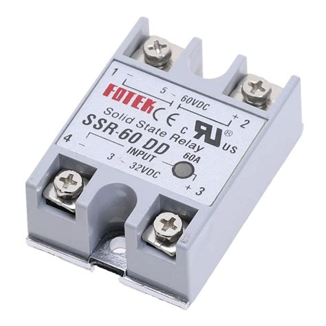 Fotek Dc To Dc 5 60v Ssr 60dd Solid State Relay 3 32vdc 5 60vdc 60a Robodo