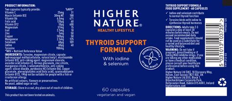 Higher Nature Thyroid Support Formula 60 Capsules
