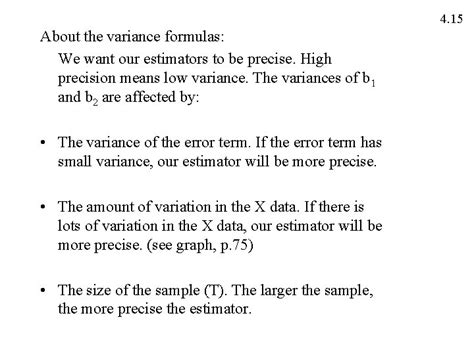 Chapter 4 Properties Of The Least Squares Estimator