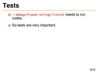 How To Specify Frozen String Literal True PPT