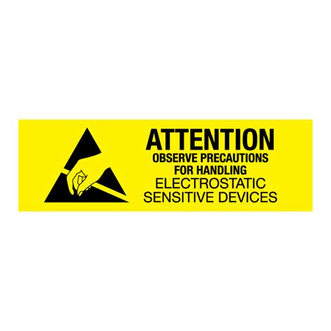 0625 58 X 2 Attention Electrostatic Sensitive Devices Label