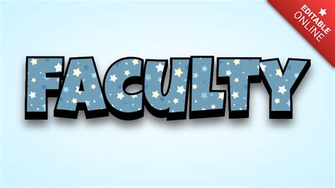 Faculty Text Effect Generator