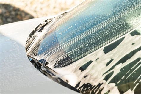 Eco Friendly Cleaning Washing An Electric Car At Home Stock Image Image Of Battery Cleaning