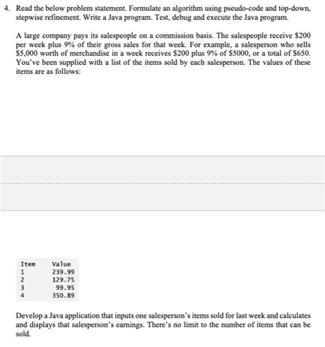 solved 4 read the below problem statement formulate an