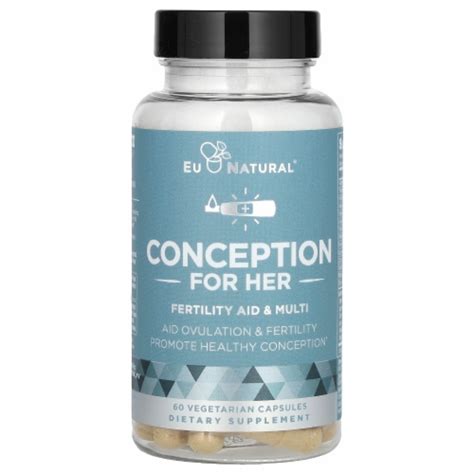 Eu Natural Conception For Her Fertility Aid & Multi - 60 Vegetarian Capsules, 60 Count - Smith’s ...