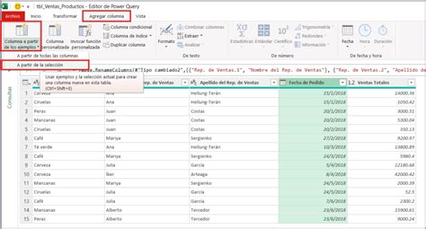 CREAR UNA COLUMNA A PARTIR DE UN EJEMPLO EN POWER QUERY GUÍA COMPLETA