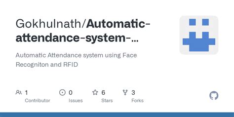 GitHub Gokhulnath Automatic Attendance System Using Face Recognition And RFID Automatic