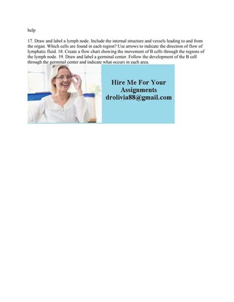 help 17 draw and label a lymph node include the internal structure a pdf