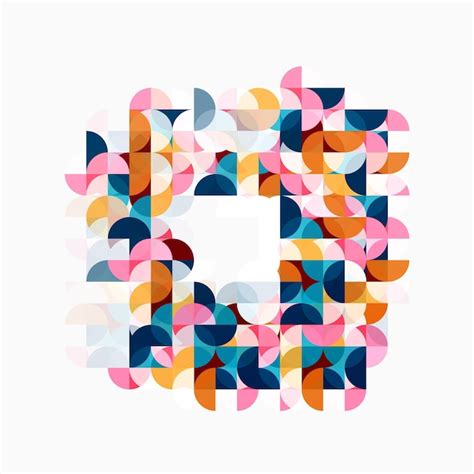 Premium Vector Modern Geometric Abstract Background Circles On White Vector Template