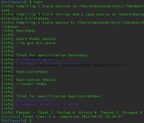 簡単なアプリケーションを作成しよう — How To Use Playframework 20 10 Documentation