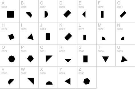 Shape Blocks Solid Font Shape Blocks Solid Font
