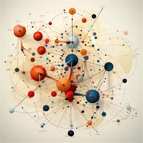 Premium Ai Image Colorful Network Graph Illustration Generative Ai