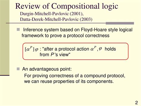 ppt non monotonic properties for proving correctness in a framework