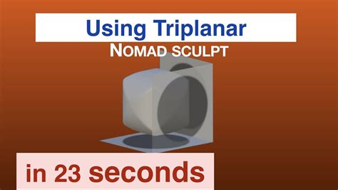 How Does Triplanar Work Nomad Sculpt Seconds YouTube