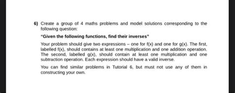 solved 6 create a group of 4 maths problems and model