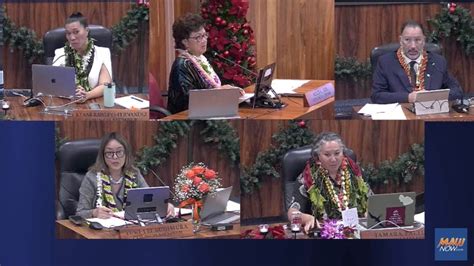 Alice Lee Re Elected Maui County Council Chair For 2025 2027 Term