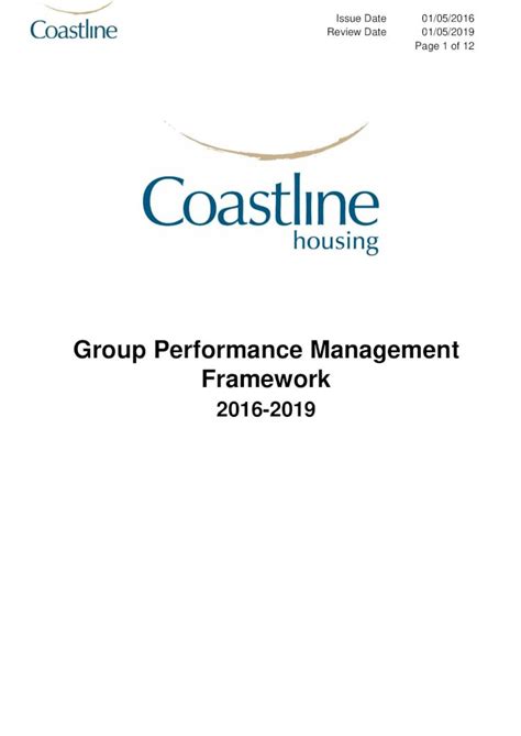 Pdf Group Performance Management Framework · The Performance Management Framework Highlights