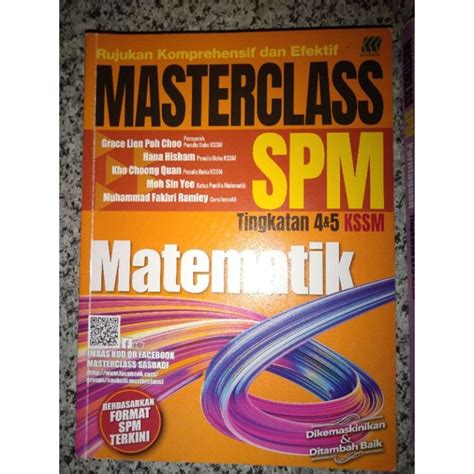Used Masterclass Spm Math Shopee Malaysia