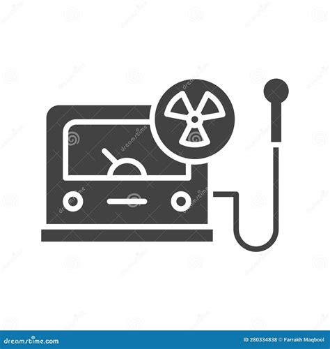 Radiation Detector Icon Vector Image Stock Vector Illustration Of