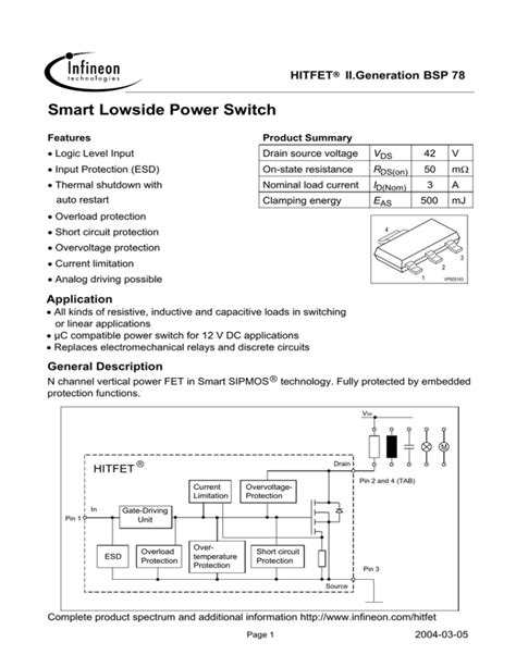 Smart Lowside Power Switch