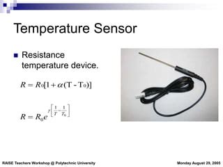Introduction To Sensors Ppt Physics Science