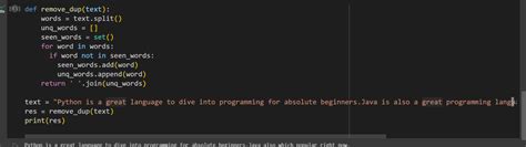 3 approaches to removing the duplicate words from a text askpython