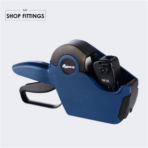 lynxlite 2612 one line price gun with 6 numeric bands blue body my