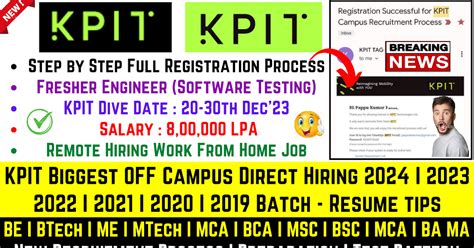 Kpit Off Campus Drive 2024 2023 2022 2021 2020 2019 Batch