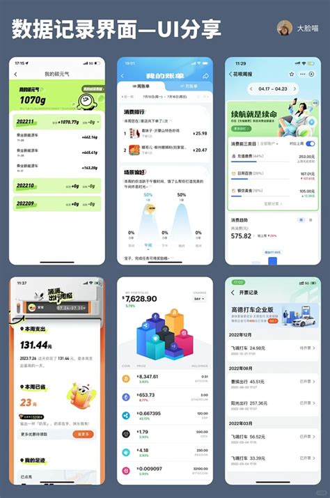 Ui分享｜数据记录页面设计 小红书 花瓣网