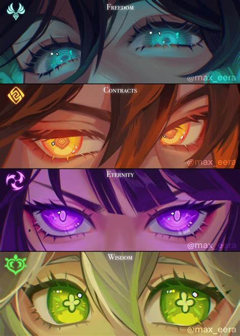 Raiden Shogun Zhongli Venti And Nahida Genshin Impact Drawn By Max Eera Danbooru