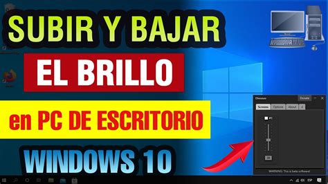Cómo Subir O Bajar El Brillo De La Computadora Windows 10 Pc De
