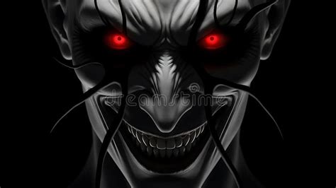 Haunted Sinister Clown Face Stock Illustration Illustration Of Visual